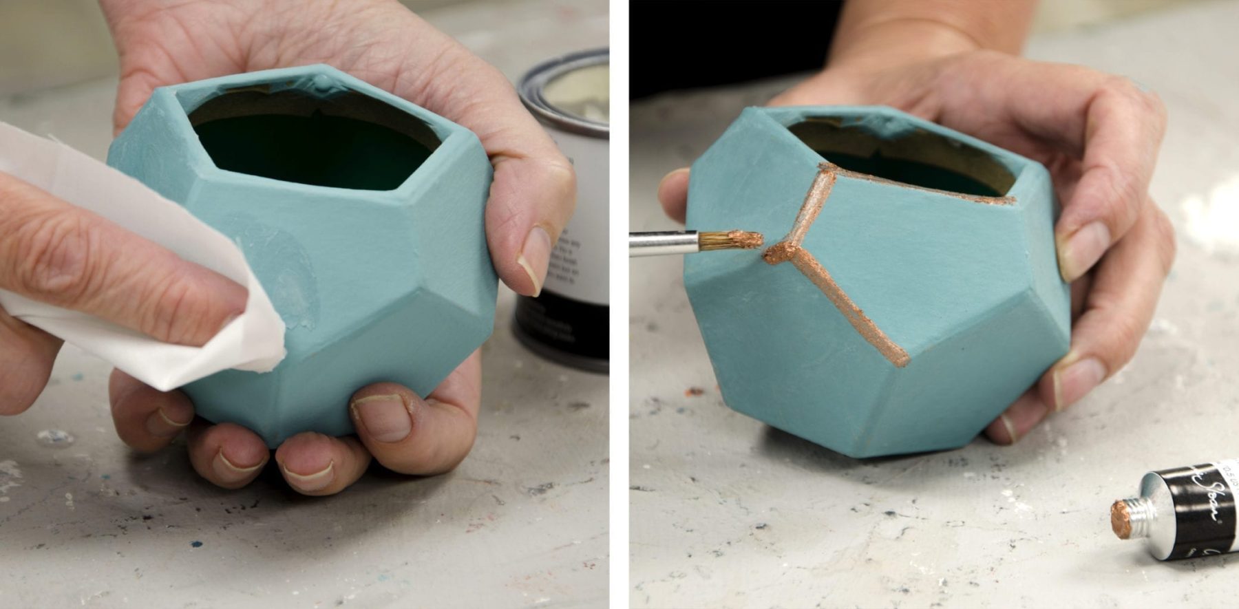 Paint Your Own Pentagon Planters | Annie Sloan
