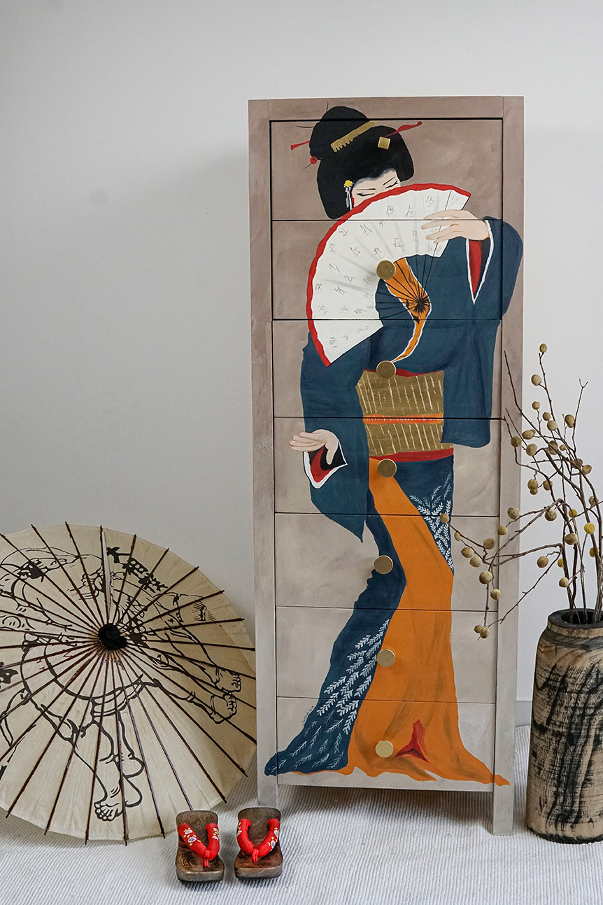 Japanese Inspired Chalk Paint® Chest of Drawers | Annie Sloan