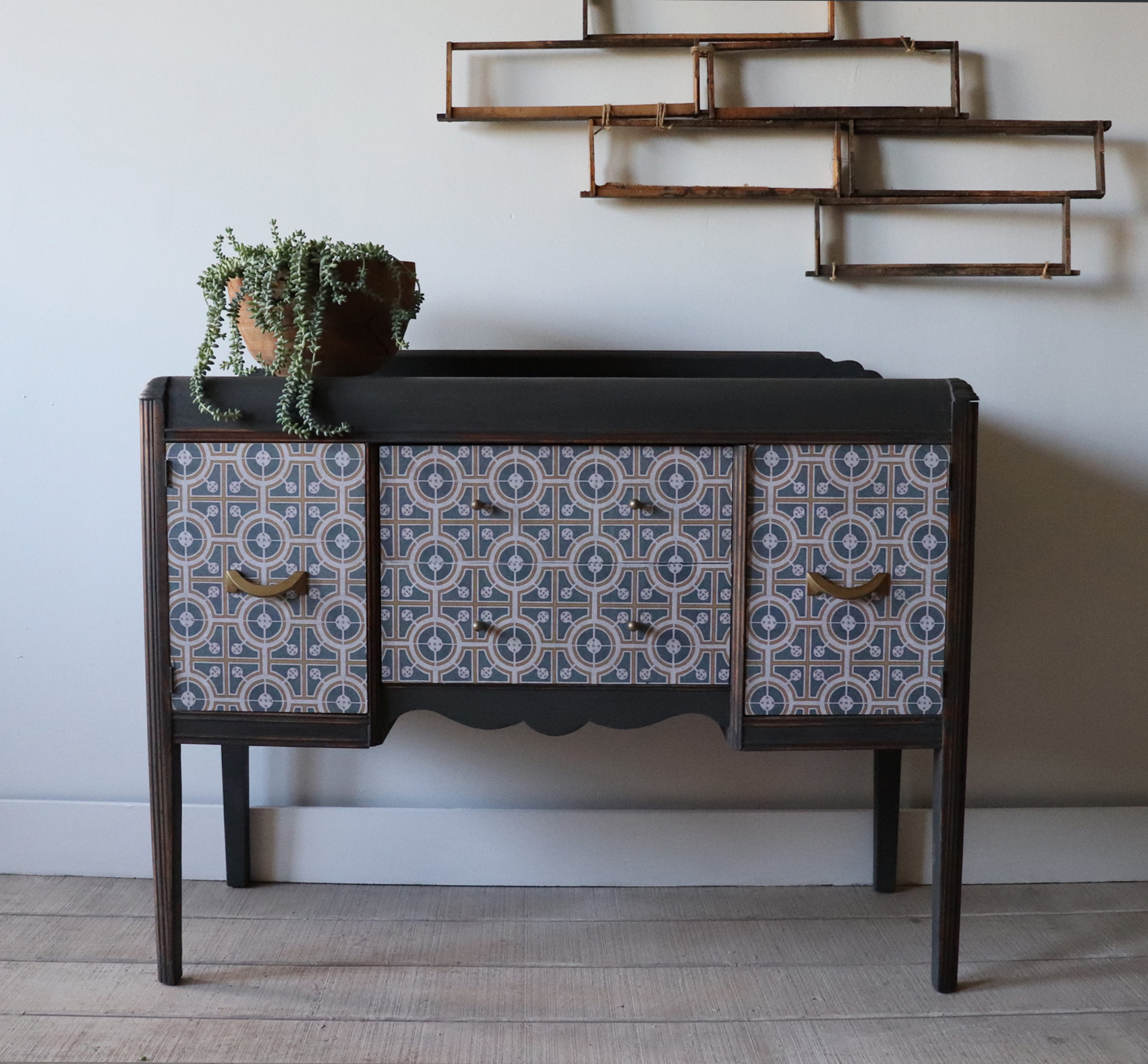 Decoupage Cabinet Transformation | Annie Sloan